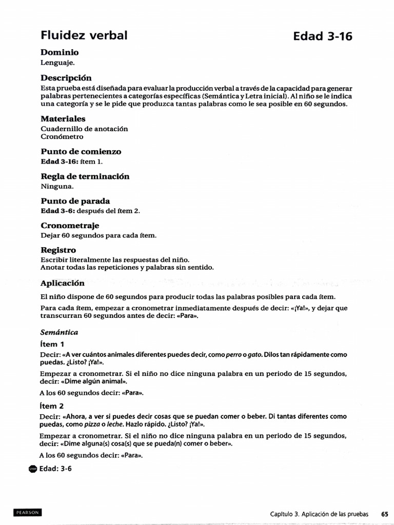 Fluidez Verbal | PDF