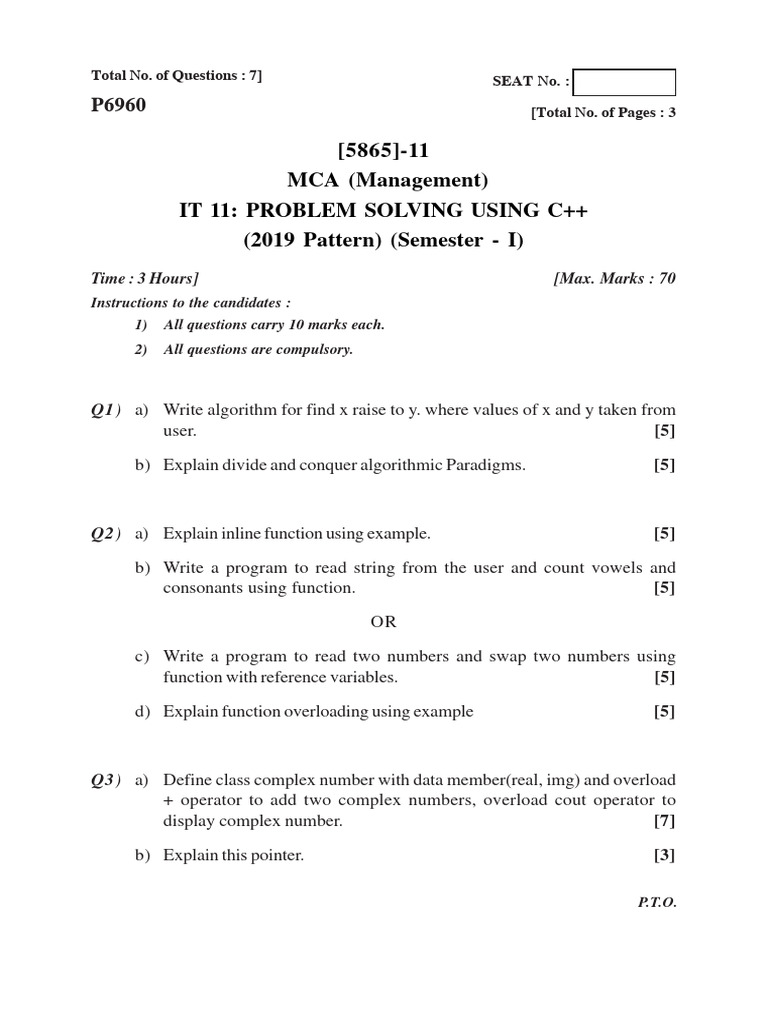Mca (Management) 2019 Pattern | PDF | Cost Of Living | Ip Address