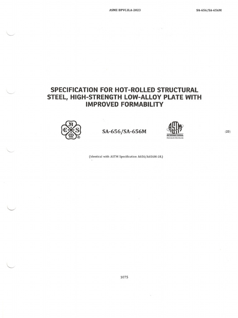 Asme BPVC - Ii.a-2023-Sa-656 | PDF