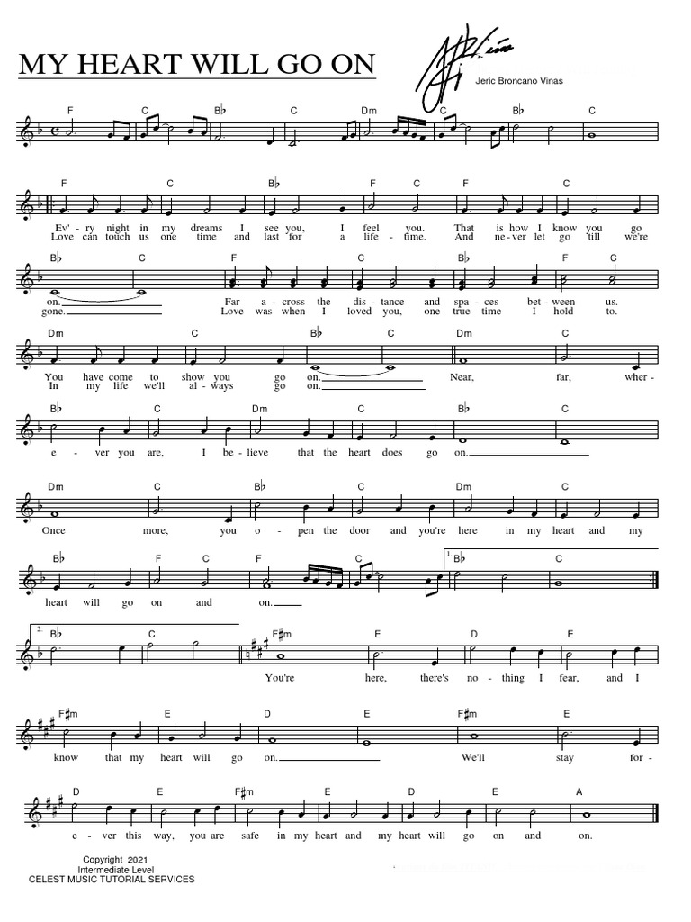 My Heart Will Go On | PDF