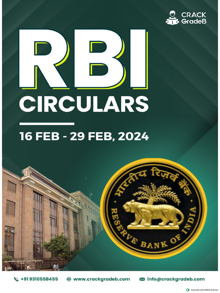 RBI Circulars 16th Feb To 29th Feb Lyst6165 | PDF