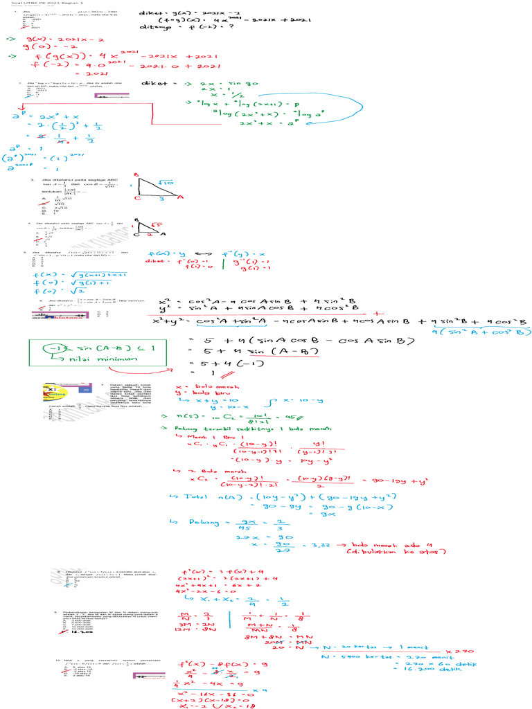 Soal Pembahasan Utbk PK 2021 (Sfile | PDF
