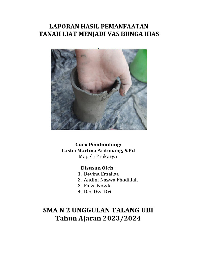 LAPORAN HASIL PEMANFAATAN Tanah Liat | PDF