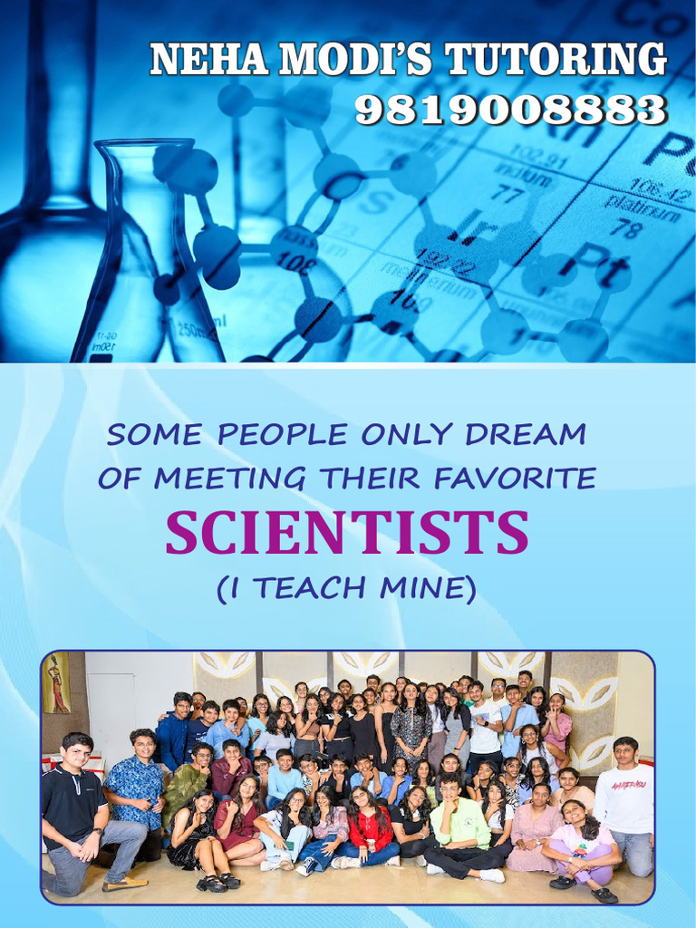 Neha Modi's Tutoring | PDF | Natural Sciences | Physical Sciences