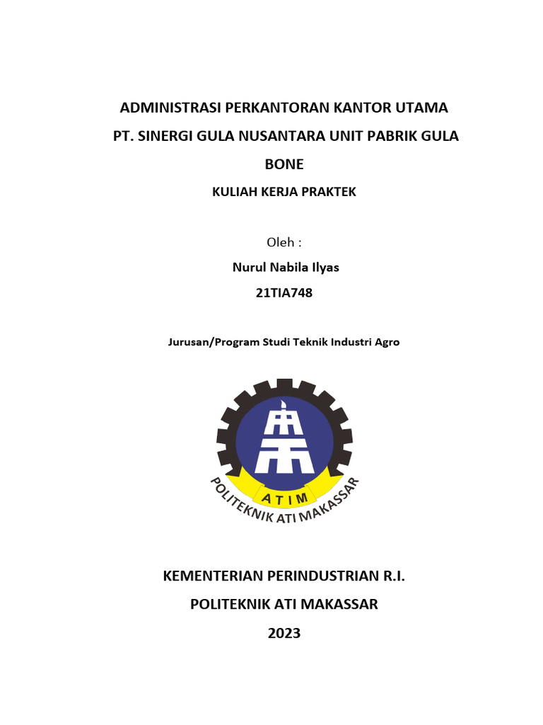 Laporan Kkp Pdf