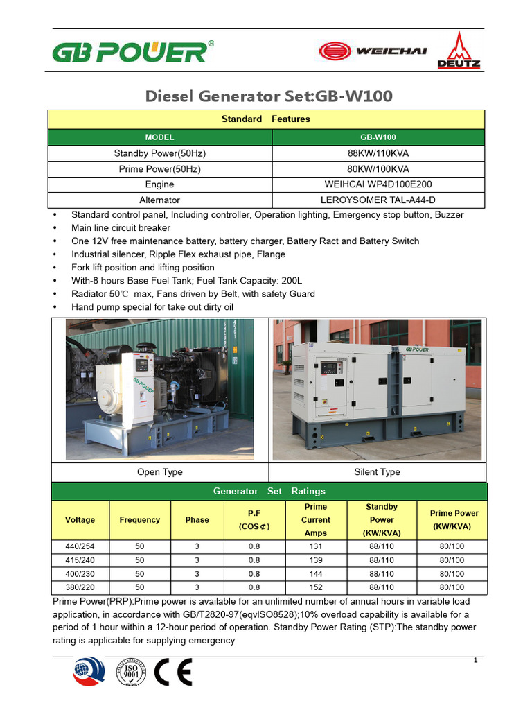 GB-W100 (Wp4d100e200) | PDF | Electric Power | Electrical Engineering