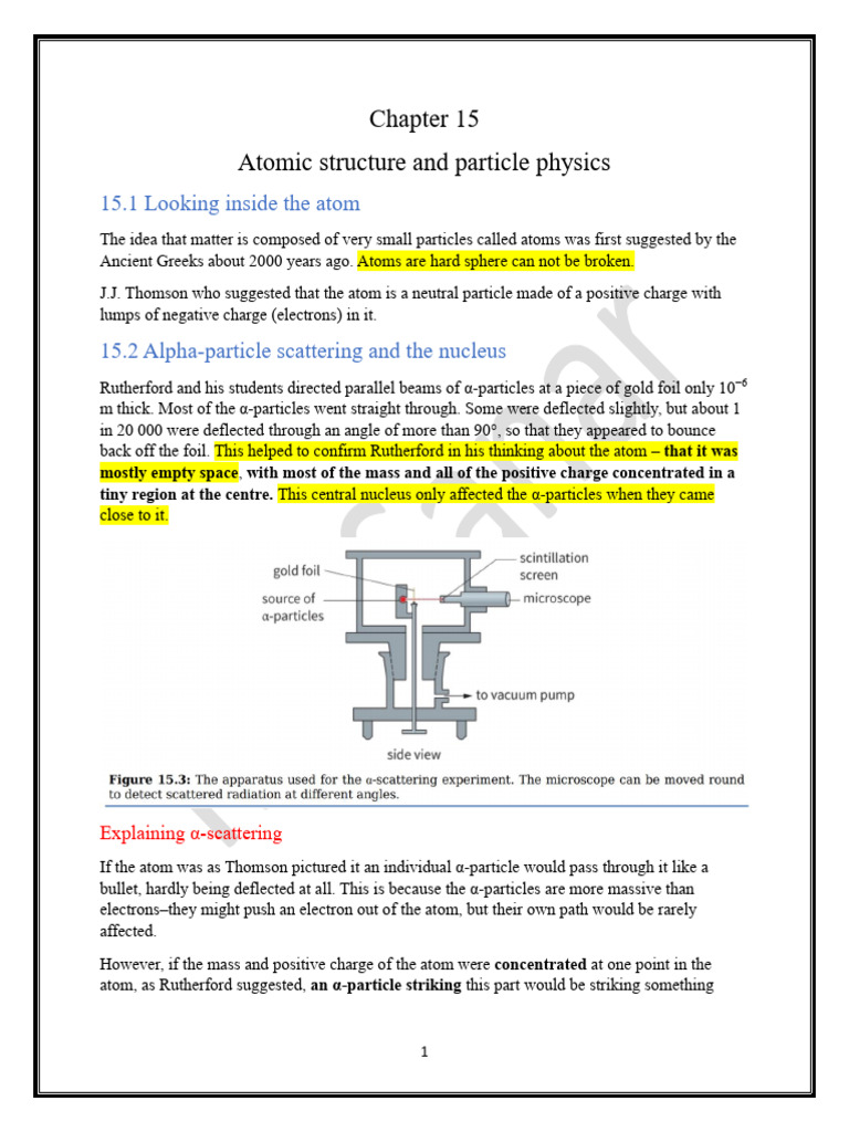 15 Atomic structure and particle physics | PDF | Atomic Nucleus ...