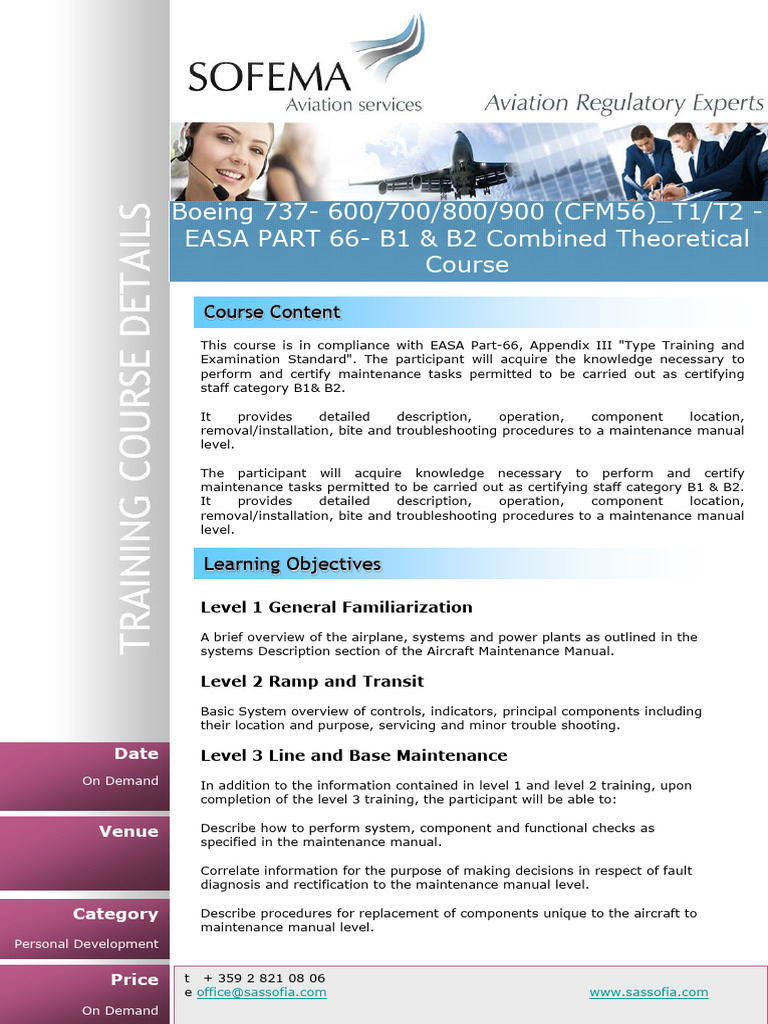 Boeing 737 Maintenance Training Course | PDF | Aviation