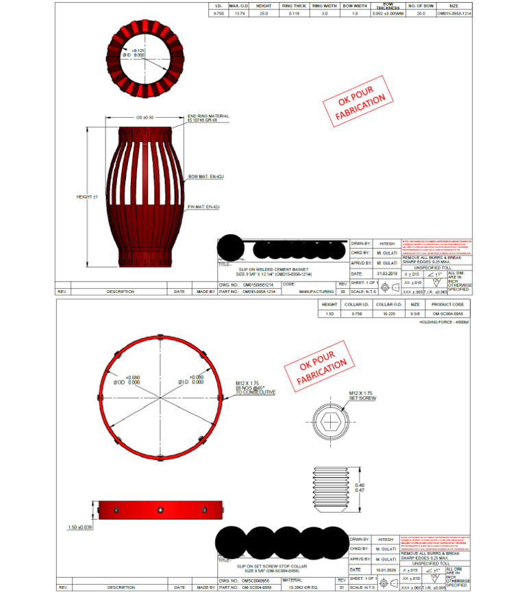 Centralizers | PDF