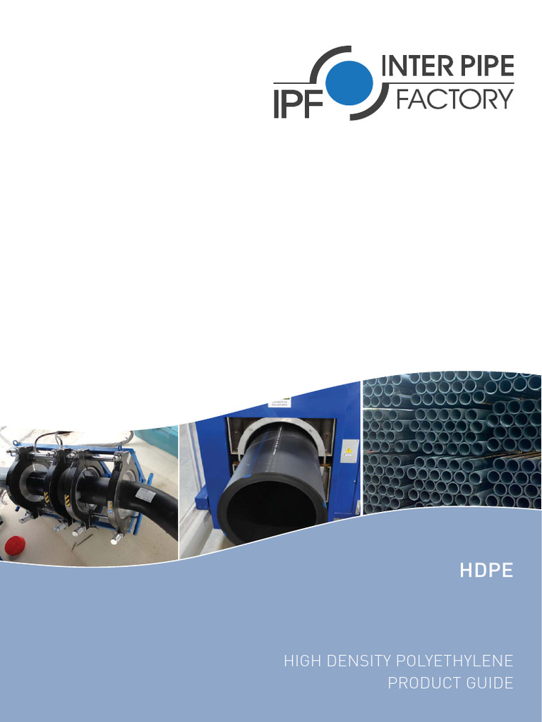 HDPE High Density Polyethlene Product Guide | PDF | Plumbing | Pipe (Fluid Conveyance)