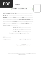 Student Declaration Form | PDF