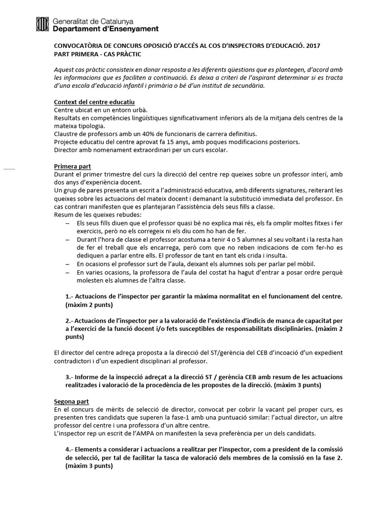 Cas Practic 2017 | PDF