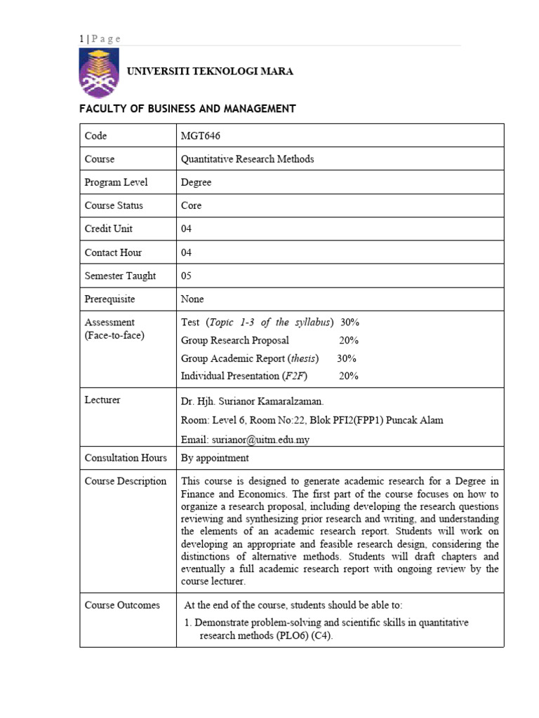 Lesson Plan MGT646 F2F | PDF | Methodology | Science
