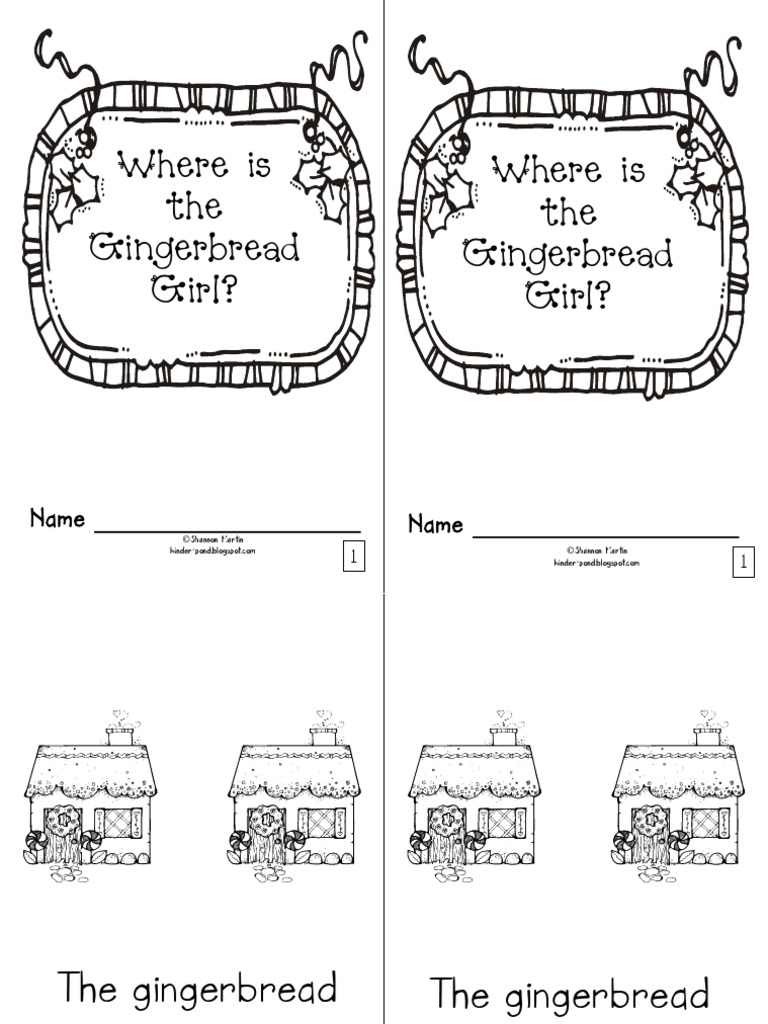Gingerbread Girl Location Worksheet | PDF | Cooking, Food & Wine
