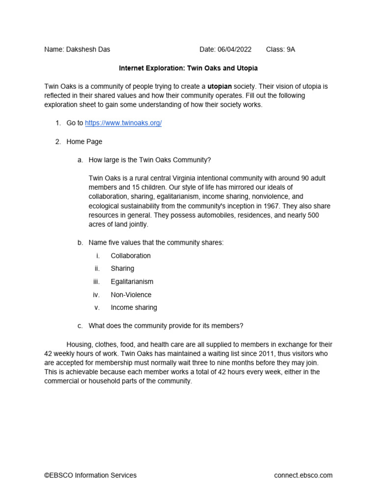 Utopia Internet Exploration | Download Free PDF | Utopia | Social ...