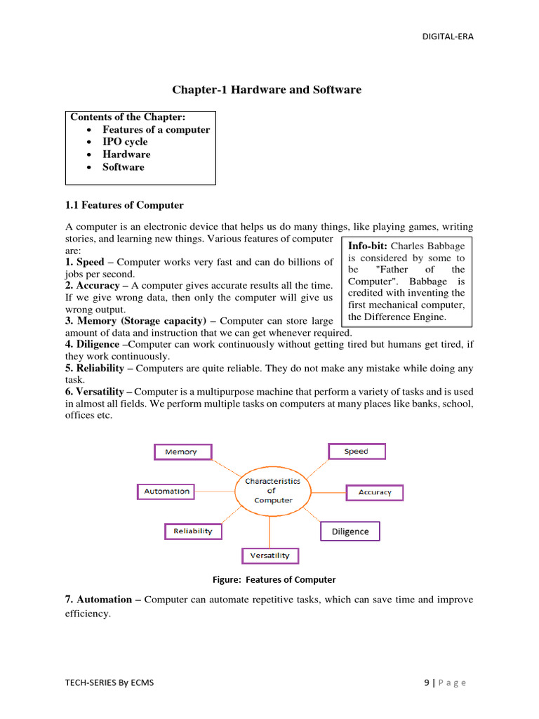 Class 3 Book-CH-1 | PDF | Input/Output | Software