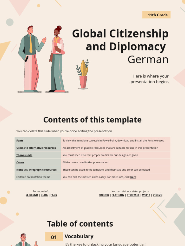 11th Grade Global Citizenship Presentation | PDF | Vocabulary | Fluency