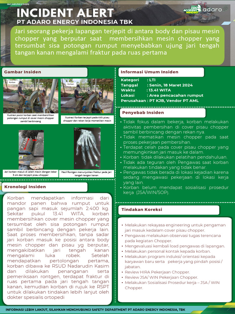Safety Alert LTI AML 18 Maret 2024.cleaned | PDF
