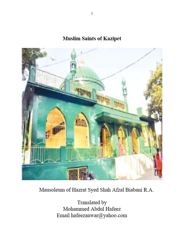 Muslim Saints of Kazipet | PDF | Sufism | Husayn Ibn Ali