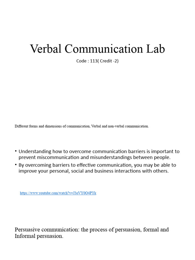 VCL - Chapter 1 | PDF | Communication | Nonverbal Communication