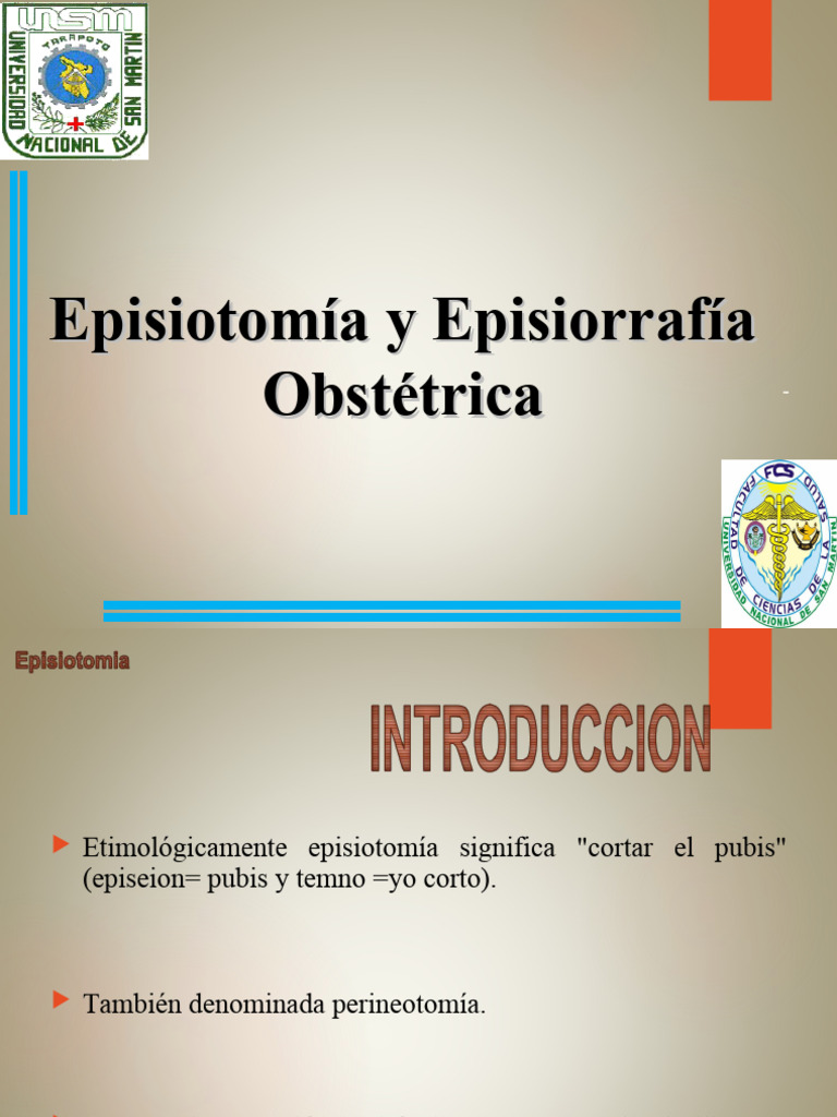 Episiotomiay Episiorrafia | PDF | Parto | Especialidades Medicas