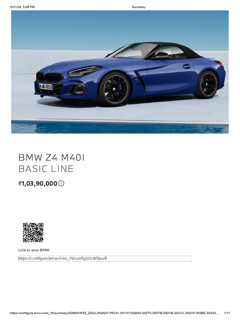 BMW Z4 | PDF | Hybrid Vehicle | Fuel Economy In Automobiles