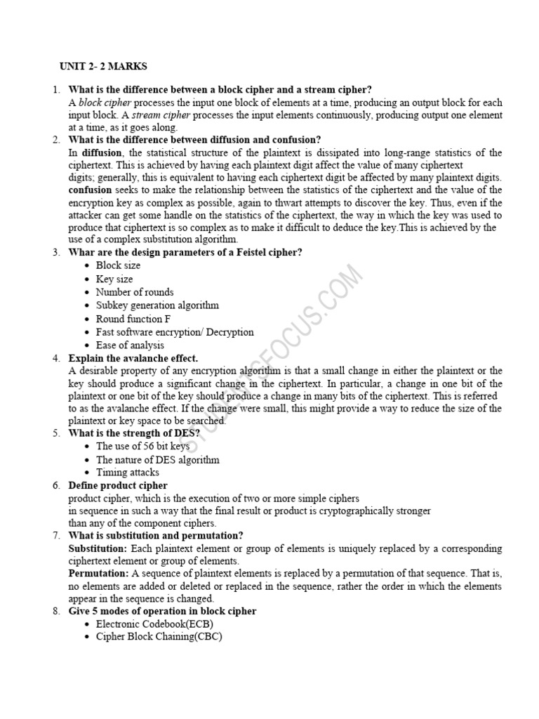 Unit2 Cryptography And Cyber Security Pdf Cryptography Security Technology