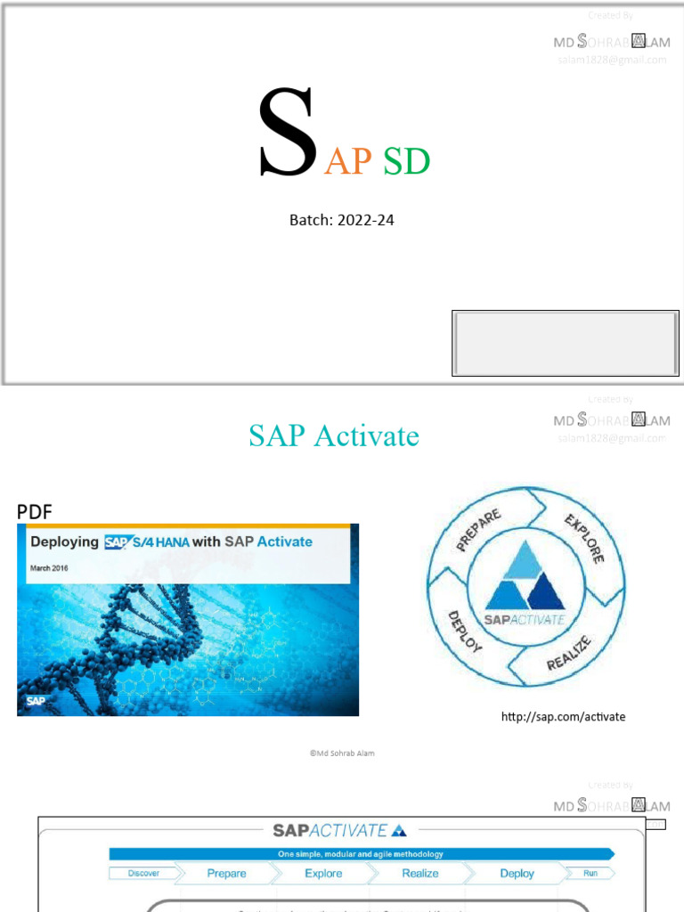 Sap Sd Full Notes Pdf Business Supply Chain Management