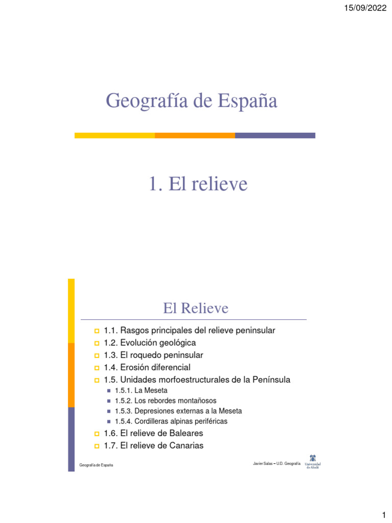 Anticlinales en el relieve español | PDF | Geografía Física | Geomorfología