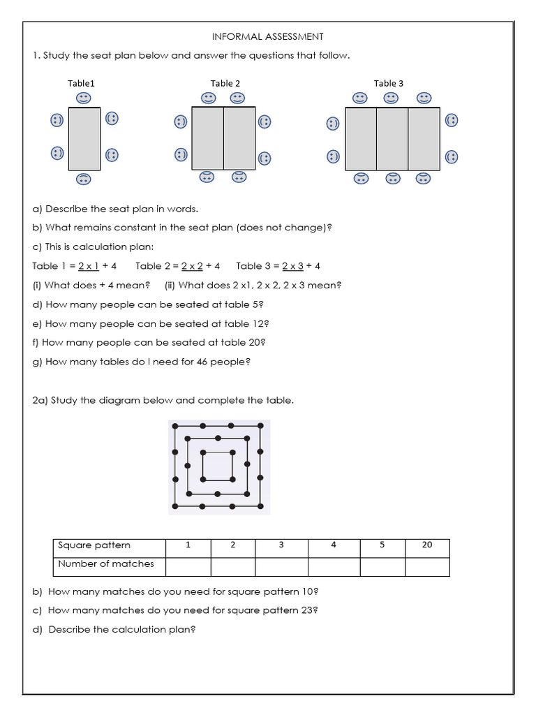 GET IP Grade 6 Mathematics Term 2 Week 5 Geometric Patterns Informal ...