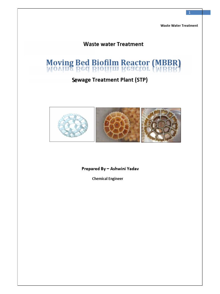 Moving Bed Biofilm Reactor (MBBR) | PDF | Sewage Treatment | Water Management