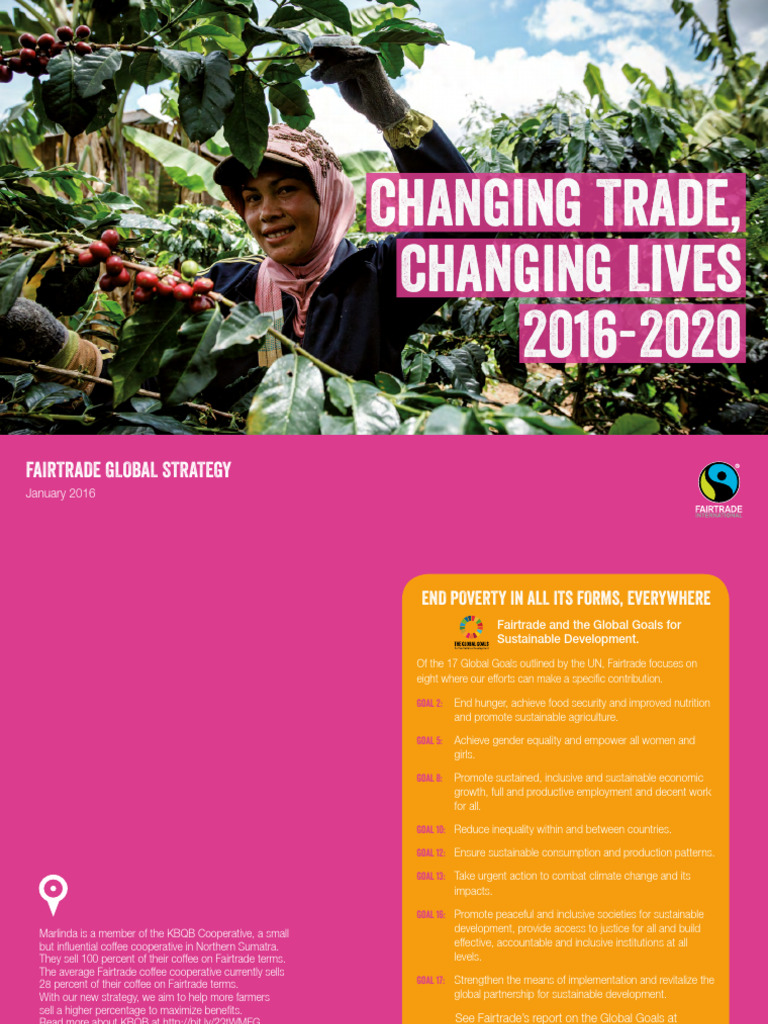 2016 Fairtrade Global Strategy Web | PDF | Fair Trade | Sustainability