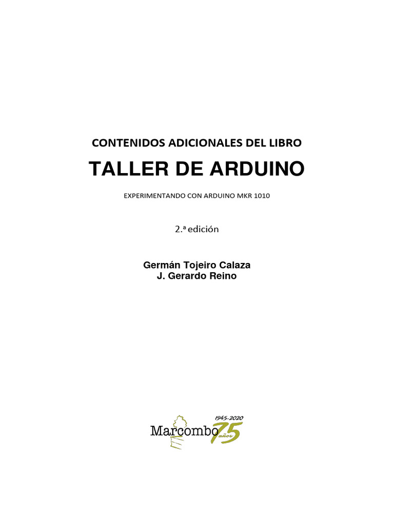 Contenido Adicional ARDUINO MKR ZERO | PDF | Arduino | Microcontrolador Contenido Adicional ARDUINO MKR ZERO | PDF | Arduino | Microcontrolador