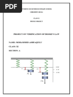 Hooke's Law Verification Project | PDF | Elasticity (Physics ...