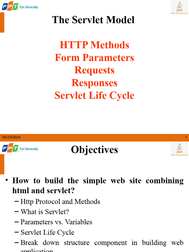 Servlet | PDF | Networking | Internet & Web Servlet | PDF | Networking | Internet & Web