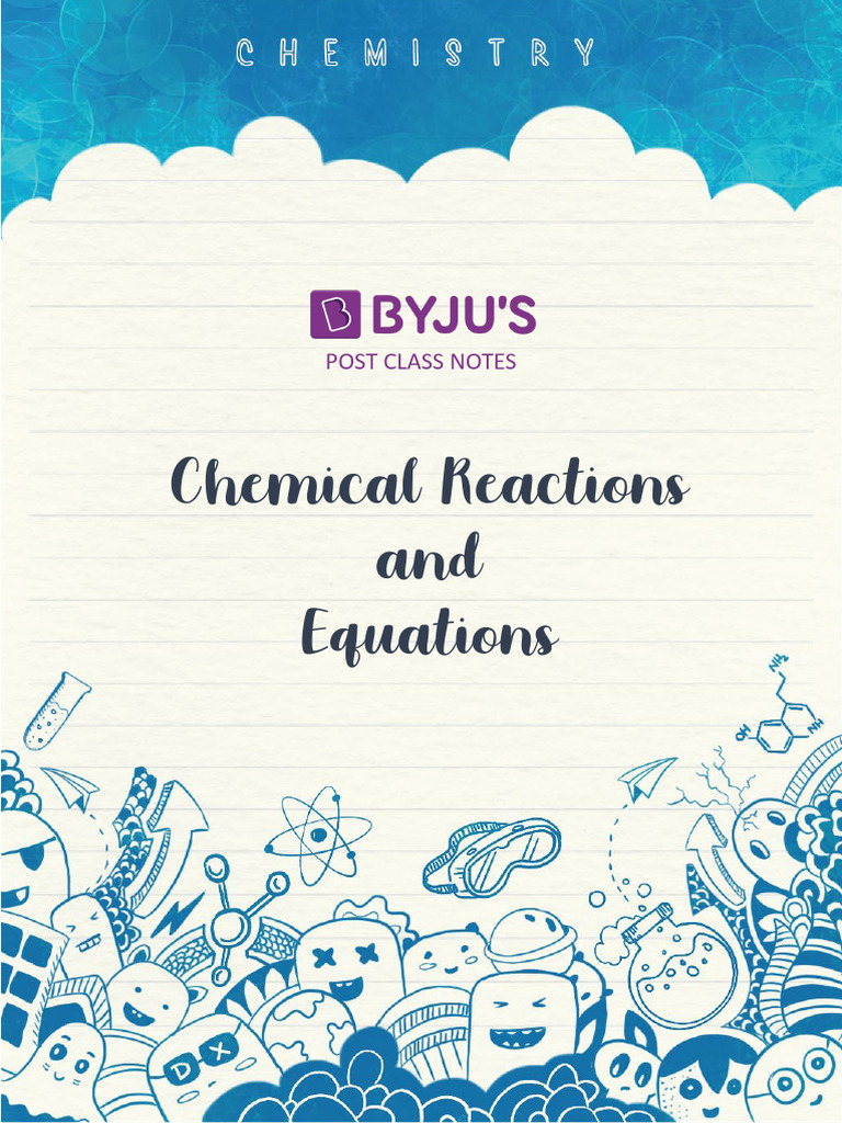 CBSE G+10 Chemical+Reactions+and+Equations Notes | PDF | Redox ...