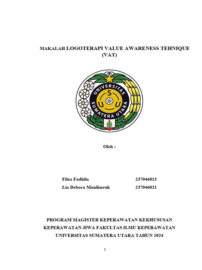Logoterapi VAT | PDF | Pengembangan Diri | Sains & Matematika
