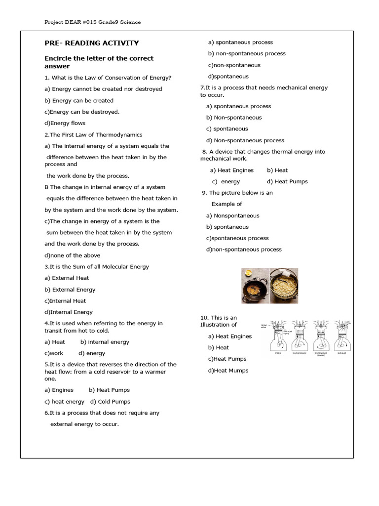 Project DEAR 015 May 10 2024 | PDF | Heat | Physics