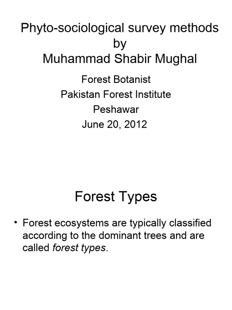 Forest Types of Pakistan | Download Free PDF | Soil | Trees