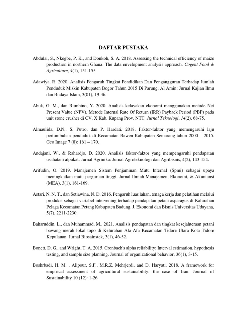 DAFTAR PUSTAKA Dan LAMPIRAN JGM | PDF