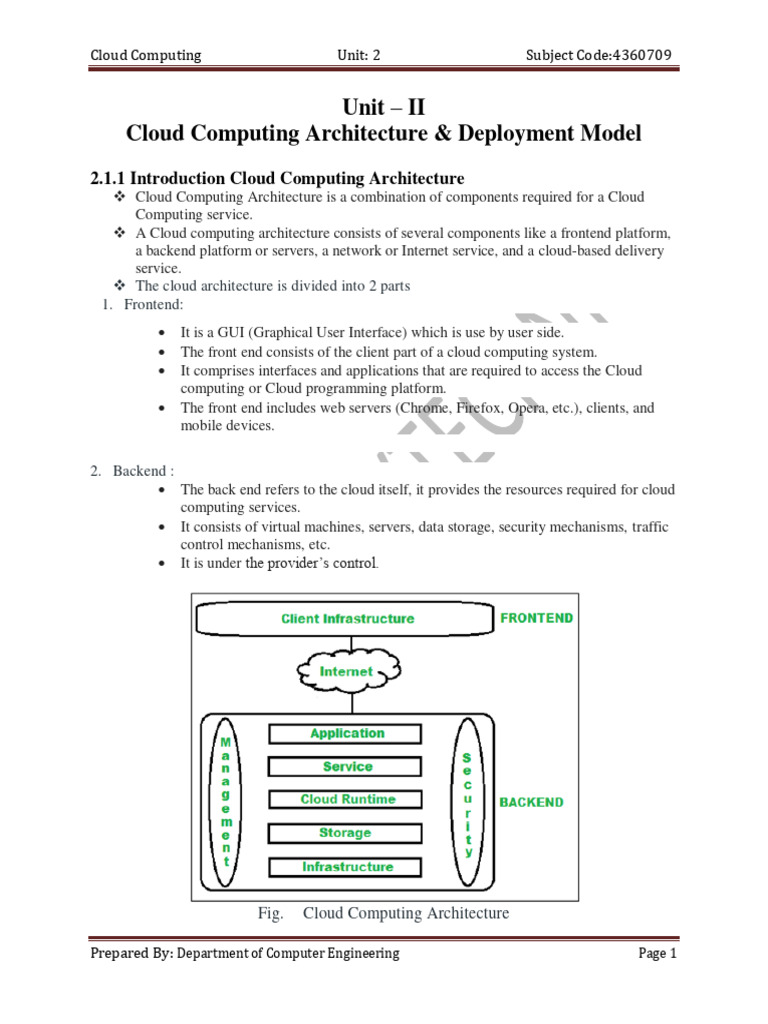 unit-2_cc (1) | PDF | Cloud Computing | Computing