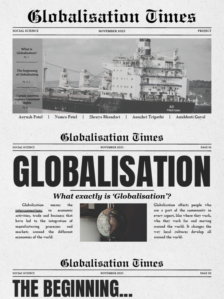 Class 10 Globalisation Project Overview | PDF | World Trade ...