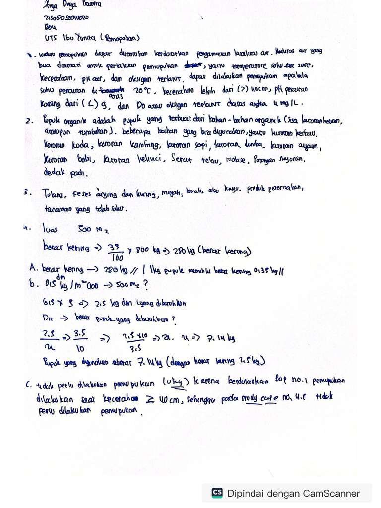 Arya Ditya Prawira_b04_uts Pemupukan | PDF