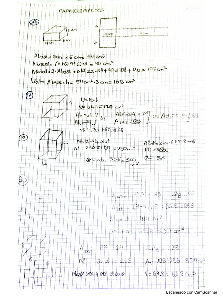 Paralelepípedo | PDF