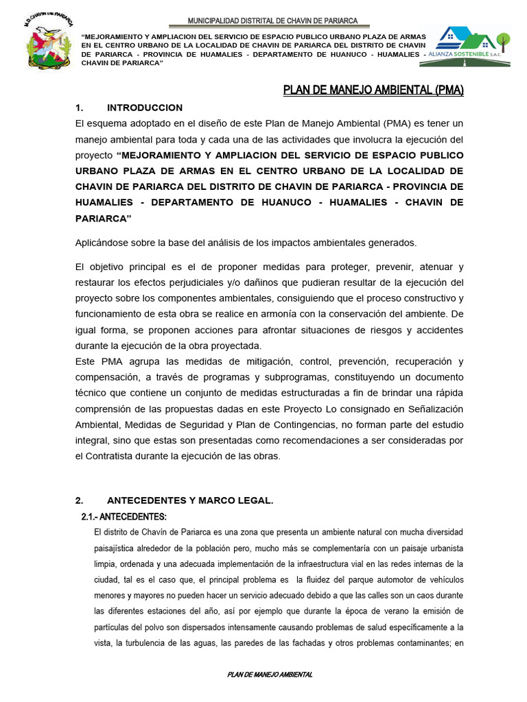 Informe de Impacto Ambiental | PDF | Residuos | Vertedero