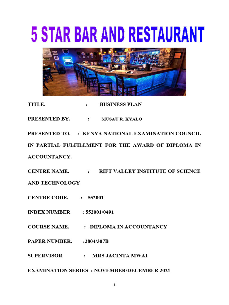 RESTAURANT | PDF | Menu | Business Economics