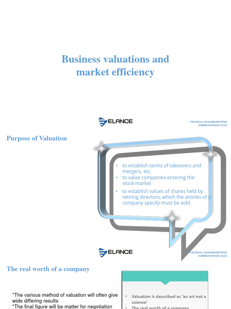 BUSINESS VALUATION | PDF | Valuation (Finance) | Discounted Cash Flow