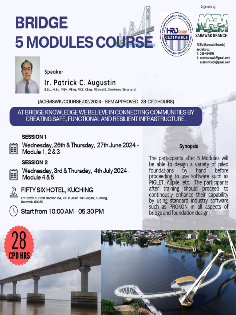 Bim Course on Bridge Design in Kuching | PDF | Bridge | Prestressed ...