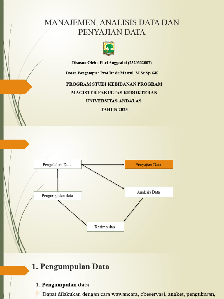 Manajemen dan Analisis Data Penelitian | PDF