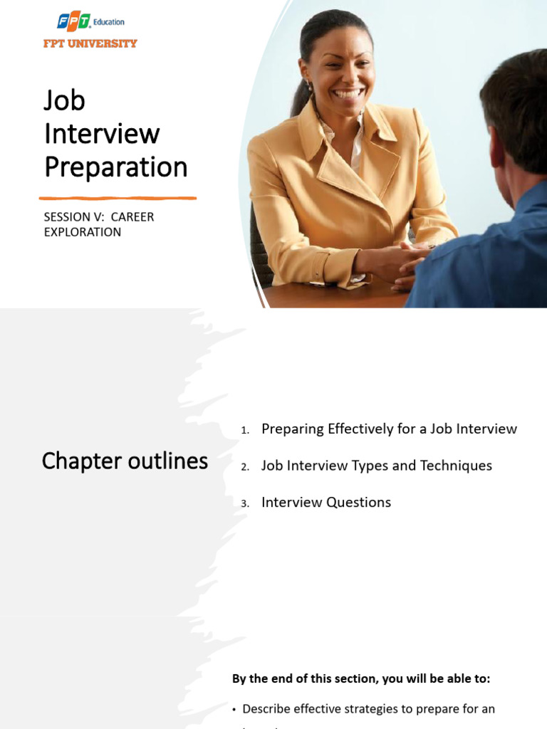 Session 5 - Career Exploration - Lesson 23 - Job Interview Preparation | PDF | Job Interview ...